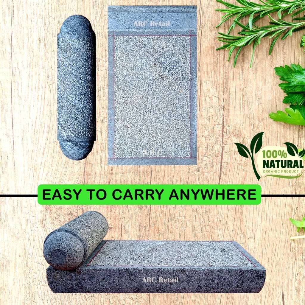 Arc Retail- Natural Stone Ammikallu, Sil batta, Size-14" in