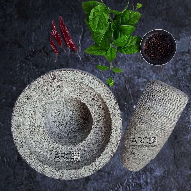 Arc Retail- Natural Stone Attukal, Mortar & pestle, Arakallu