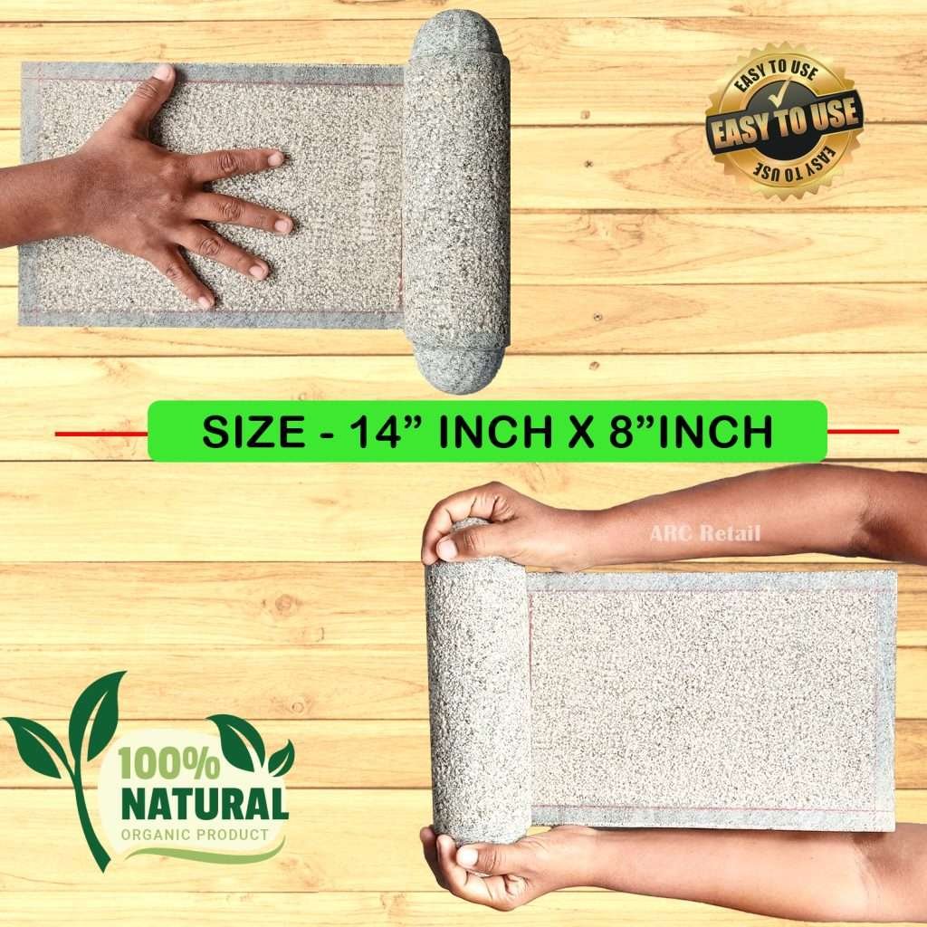 Arc Retail- Natural Stone Ammikallu, Sil batta, Size-14" in