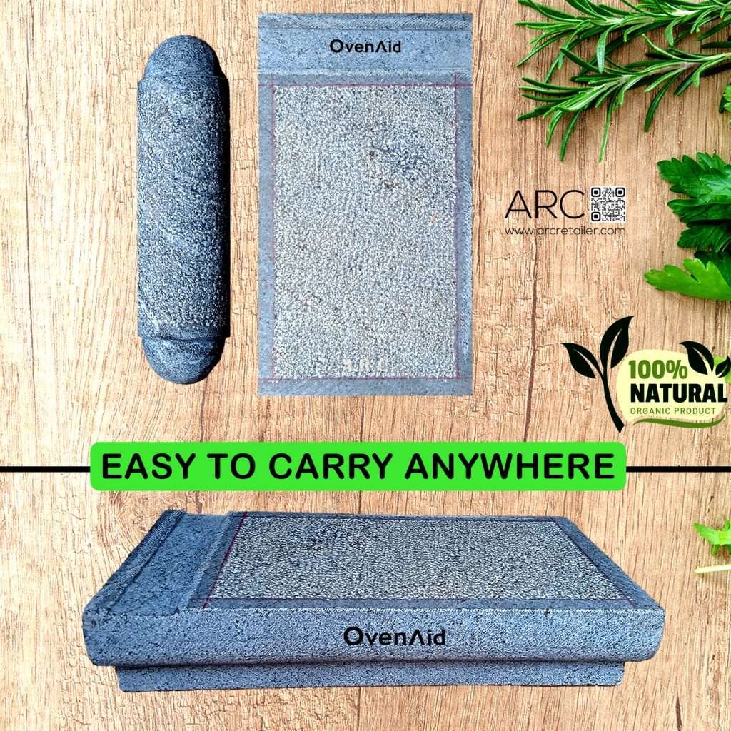 OvenAid Sil Batta - Best Premium Traditional Indian Grinding Stone 100% ...