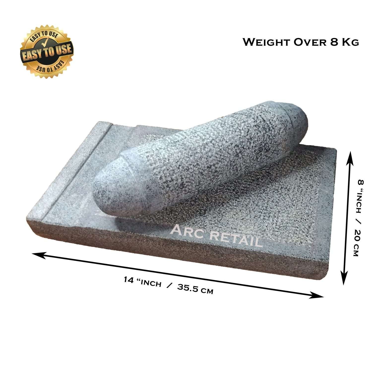Best Stone Silbatta (Ammi) | Traditional Grinding Stone – Size 14x8 ...