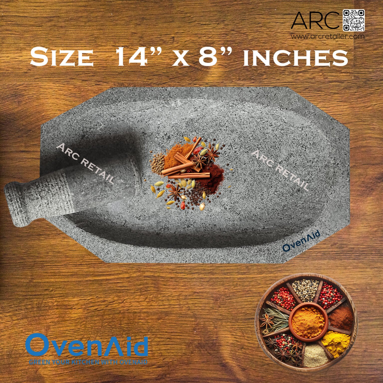 Best Kalvam Stone Mortar and Pestle Set for Kitchen Herbs and Spices ...