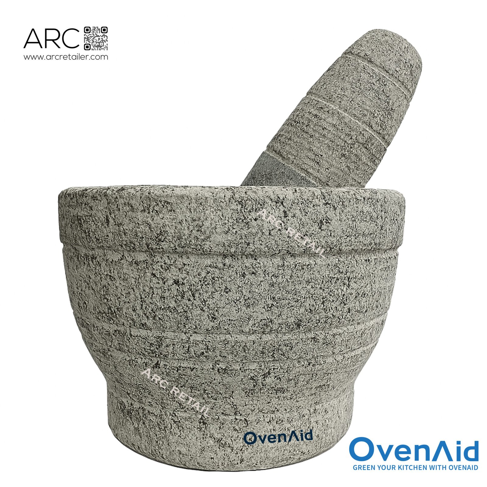 Arc Retail- Natural Stone Ammikallu, Sil batta, Size-14" in